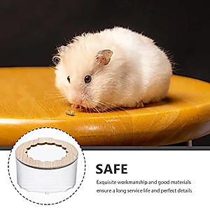 LUOZZY Hamster Bathroom Hamster Sand Bath House Rat Toilet Hamster Hideout Hamster Bath Box (A)