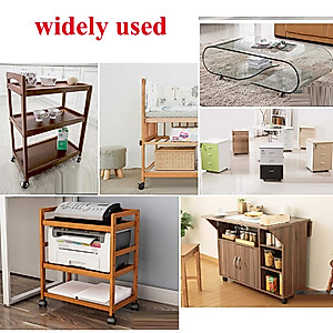 4X Caster Wheels,Alloy Material Swivel Caster Wheels,Furniture Casters1.5"/2"Replacement Casters,Threaded Rod M8*15mm,with Mounting Screw Wrench