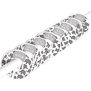 Baby Closet Size Dividers | Set of 8 | Nursery Clothes Organization Sized from Newborn | 1 - 24 Months to Toddler | Perfect for Baby Shower (Unisex - Animals)