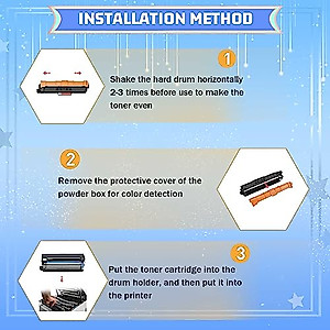 TN-223 TN223BKC/M/Y Toner Cartridge Compatible for Brother TN-227BK C M Y TN227 for HL-L3210CW L3230CDW L3270CDW L3290CDW MFC-L3710CW L3750CDW L3770CDW Printer Black*2