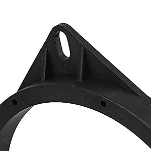 Black Plastic 6.5"" Car Speaker Adapters Mount Plates Bracket Pack of 2