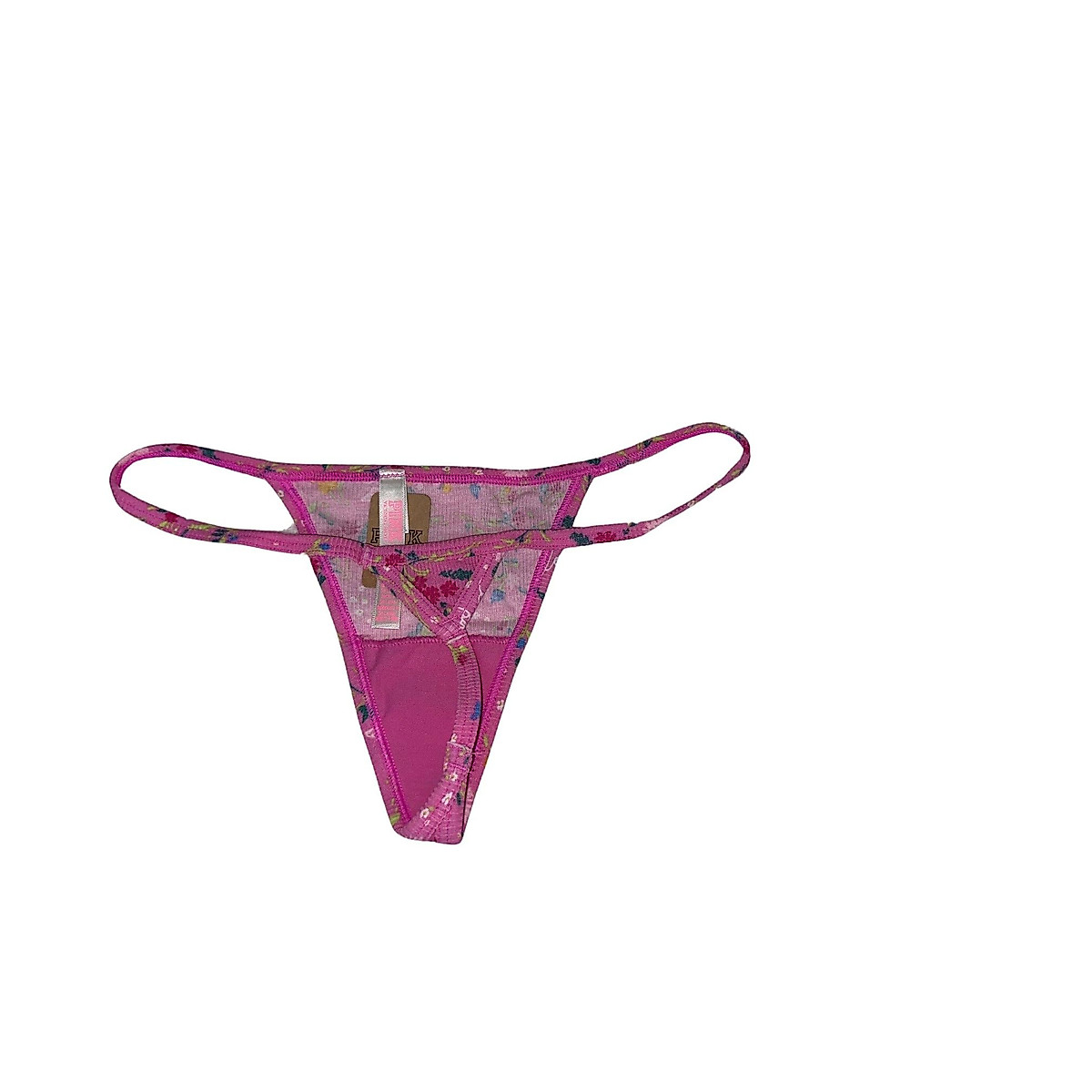 Victoria's Secret Pink Cotton V-String Panty/Underwear Multicolor New (US, Alpha, Large, Regular, Regular, Multicolor/Pink)
