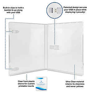 Flash Pac® USB Flash Drive Case Super Clear - 25 Pack