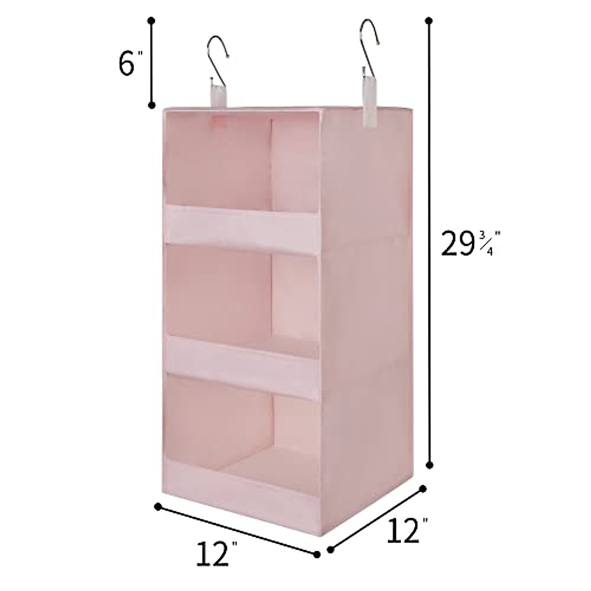 GRANNY SAYS Bundle of 2-Pack Hanging Organizer & 1-Pack Closet Hanging Shelves