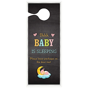 Baby is Sleeping Front Door Hanger Sign