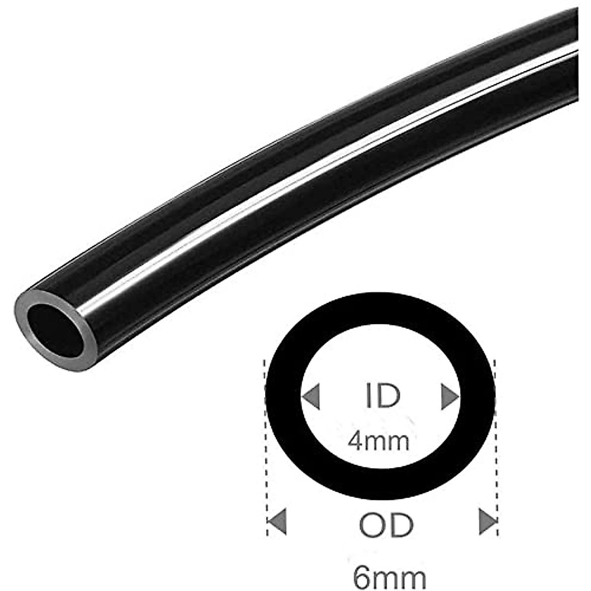 50 FT Pneumatic Air line, 1/4 Od Nylon Tubing,Air Line 1/4 inch OD,1/4 Air Line,15 Meters Air Brake Tubing Nylon Air Hose for Air Brake System Or Fluid Transfer