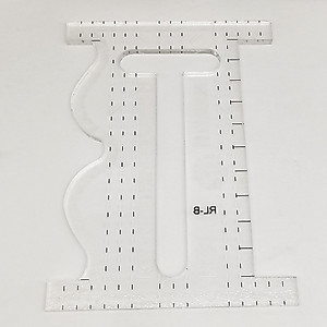 HONEYSEW Quilting Ruler Sid is A Straight,Curvy Quilting Tool with A Cut Out Center to Helping You Create Some Amazing Designs