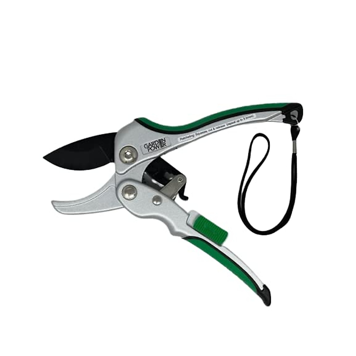 Garden Power Premium Heavy Duty Ratchet Pruning Shears, Professional Hand Pruner Garden Tool, Ergonomic Grip, 8 Inch yard clippers, Quality Carbon Steel with Ratchet Mechanism, ideal for women, senior
