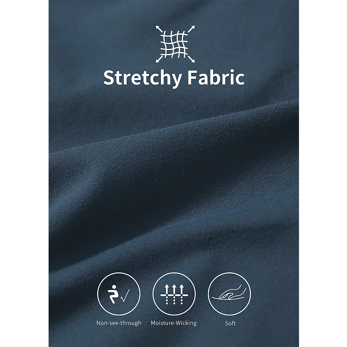 BALEAF Biker Shorts Women Yoga Gym Workout Spandex Running Volleyball Tummy Control Compression Shorts with Pockets Soft 8" Blue XL