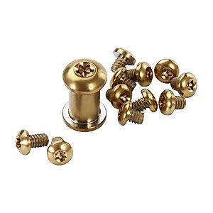 13-Piece Titanium Screw for Benchmade 535 Bugout, Mini Bugout 533 and Bailout 537, Complete Hardware Set Includes Pivot, Handle and Pocket Clip Screws, Gold