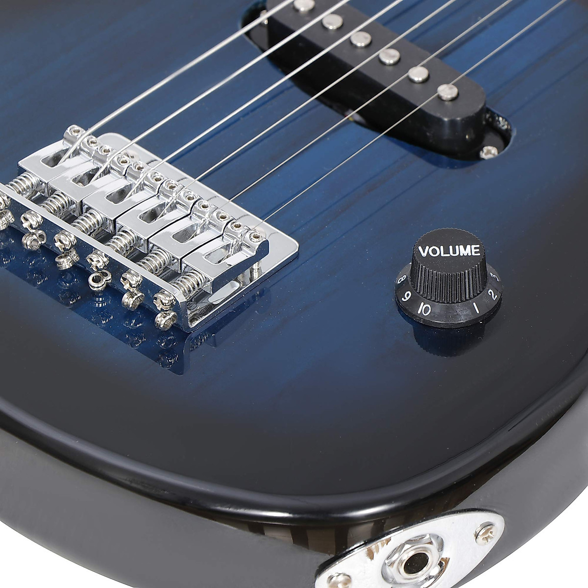 Smartxchoices 30 Inch Electric Guitar, Starter Kit for Kids with Amplifier,Picks, Gig Bag, Shoulder Strap, Cable & Accessory Kit,Solid Wood Body, Blue