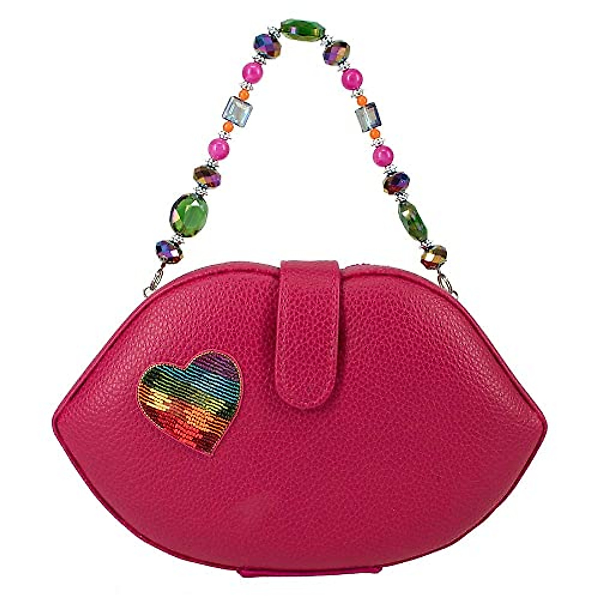 Mary Frances Womens Mary Frances Rainbow Kisses Top Handle handbag, Multi, One Size US