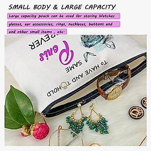 Hookoome Wedding Survival Kit For Bride Gifts Cosmetic Bags-Same Pen-is Forever -Funny Multipurpose Travel Toiletry Pouch With Zipper Canvas Bag For Women Bridal Shower Bachelorette Party Gifts