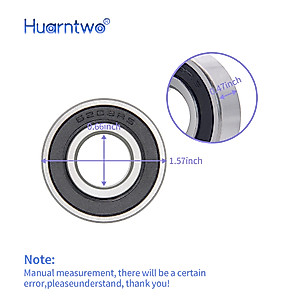 Huarntwo 6203-2RS Replacement Ball Bearing for Craftsan Poulan Husqvarna 110485X,532110485:John Deere GX20818,JD8535:MTD 741-0600,941-0600,741-0124,941-0124:Toro100-1048,10-9966,(2 pcs)