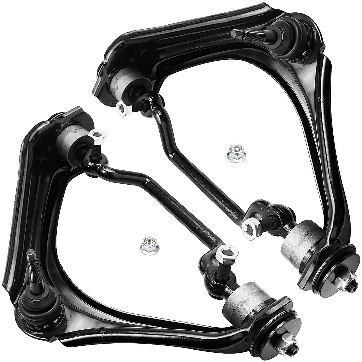 Detroit Axle - Front 4pc Suspension Kit for 02-05 Ford Explorer Mercury Mountaineer Lincoln Aviator 2002 2003 2004 2005, 2 Upper Control Arms 2 Lower Ball Joints Replacement