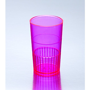 zappy 48 1.5 oz Straight Wall Shooter Hard Disposable Plastic Shot Glasses Party Bar Glasses Wedding Cups Wine Glass Cocktail Champagne Martini Neon Party Cups Colored Drinking Glasses Shooter Glass