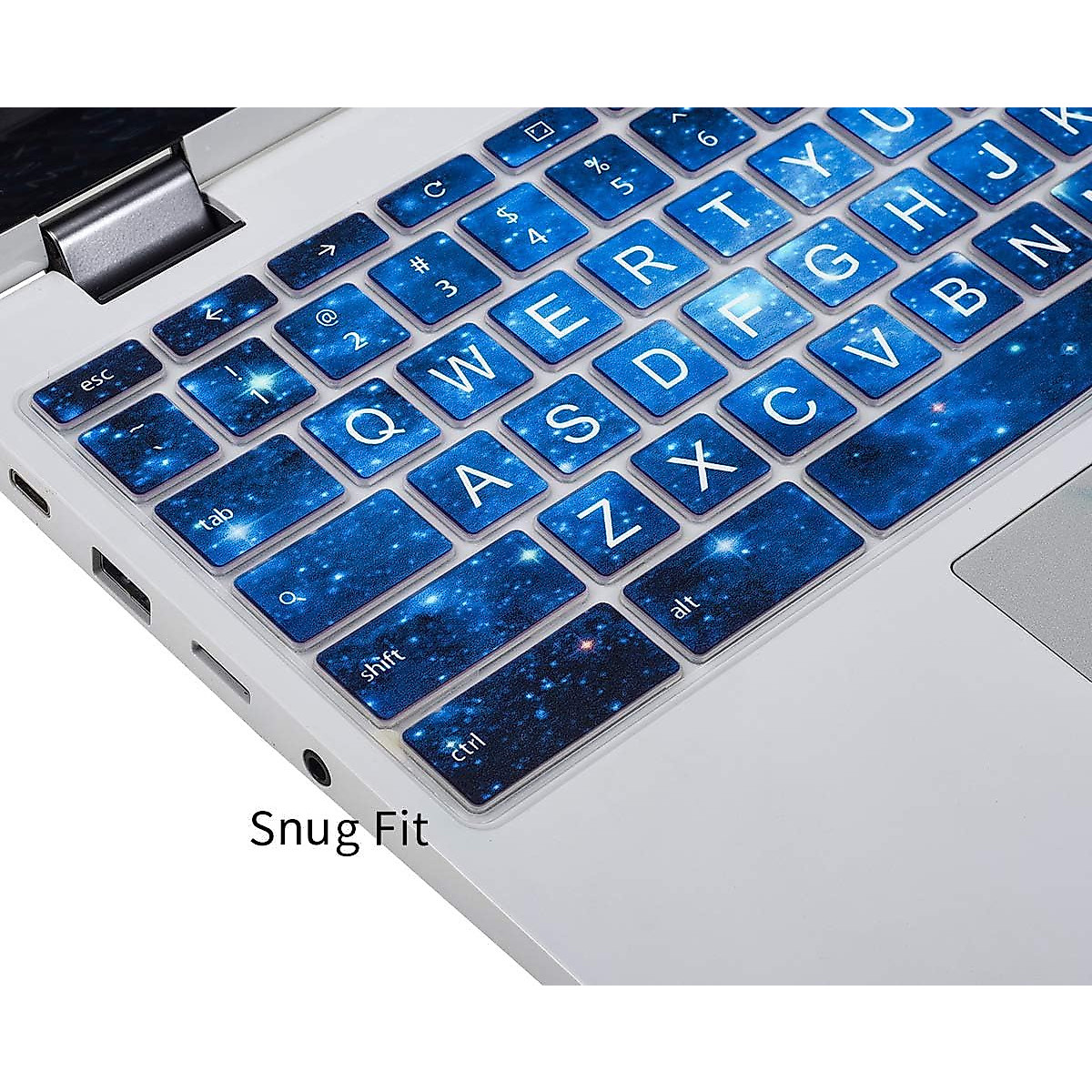 Keyboard Cover for Lenovo Chromebook Flex 3 11"/Lenovo Chromebook C330 C340 11.6" / Lenovo IdeaPad Flex 3 11.6"/ Lenovo Chromebook 100e 300e 500e N20 N21 N22 N23 11.6", Blue Star