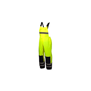 Pyramex RRWB3110L PU/Poly hi vis bib pants - size large