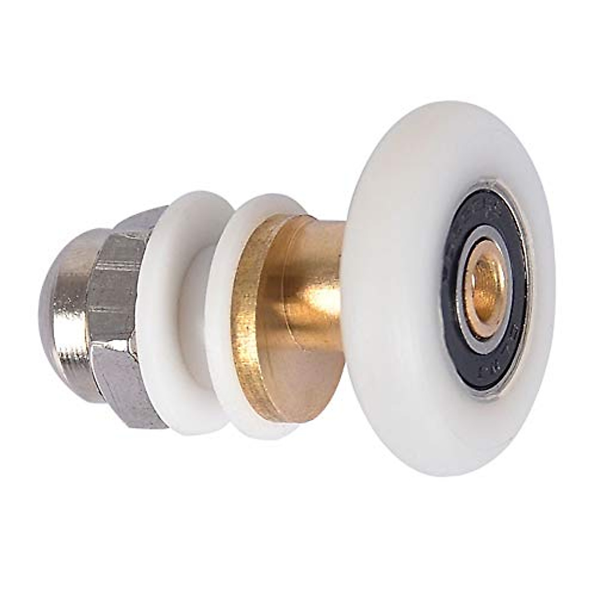 Bioristar Sliding Door Pulleys Glass Bearing Rollers Shower Door Rollers Replacement Sliding Door Rollers Shower Door Hardware Installation Kit (Diameter 27 mm)