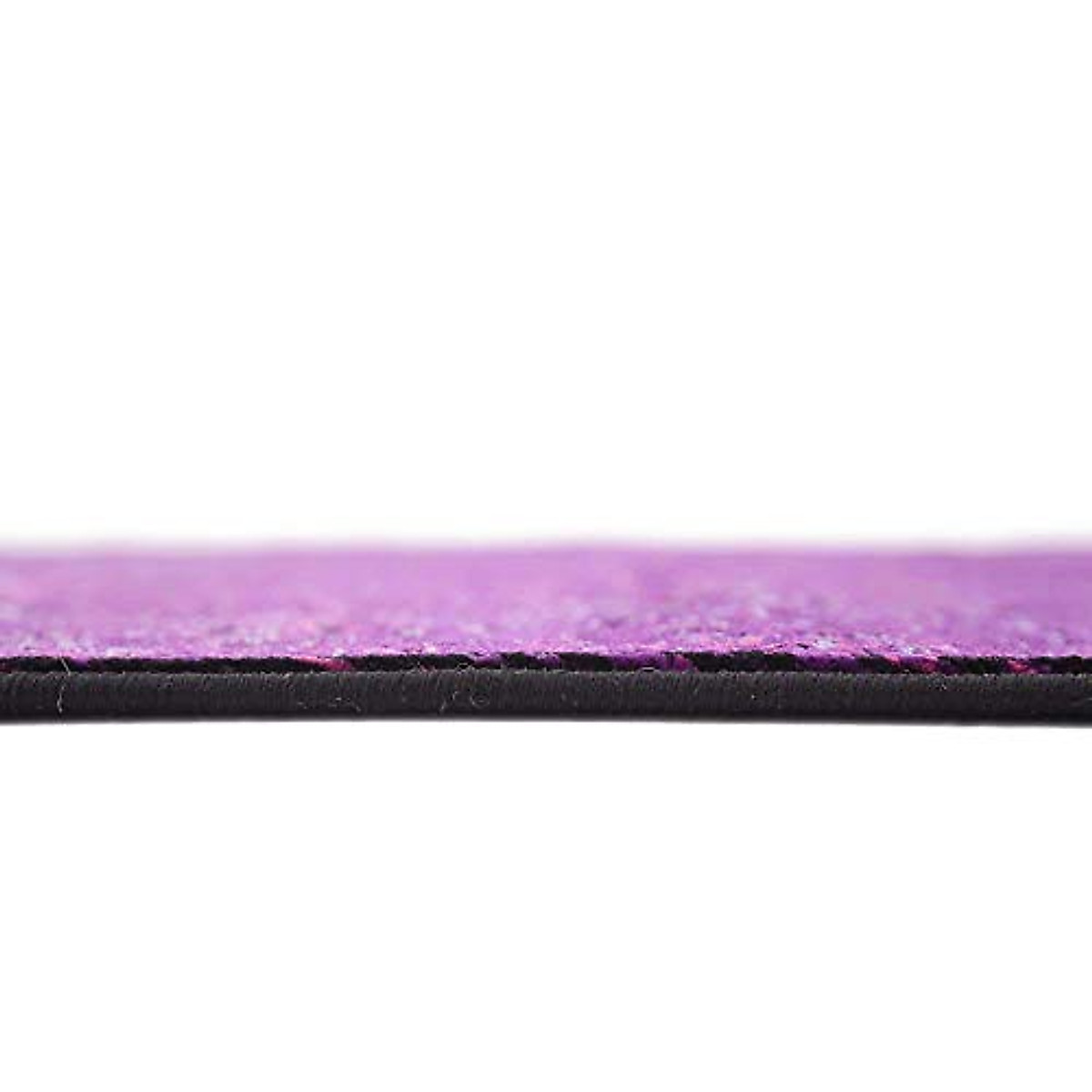 Unique Loom Imperial Collection Paisley, Distressed, Border, Vintage, Modern, Abstract Area Rug, 3 ft x 9 ft 10 in, Lilac/Black