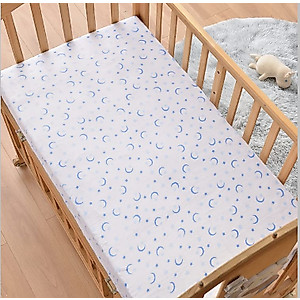 Cozy Fleece Microplush Super Soft Fitted Crib Sheets (Set of 2), Grey/White