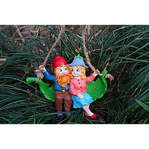 By Mark & Margot - Garden Gnome Outdoor Statues Lawn Gnome Decorations - Beautiful Funny Handmade Gnome Garden Sculpture for Home or Yard Pefect Garden Decor As Holiday Art Gnome Gifts.