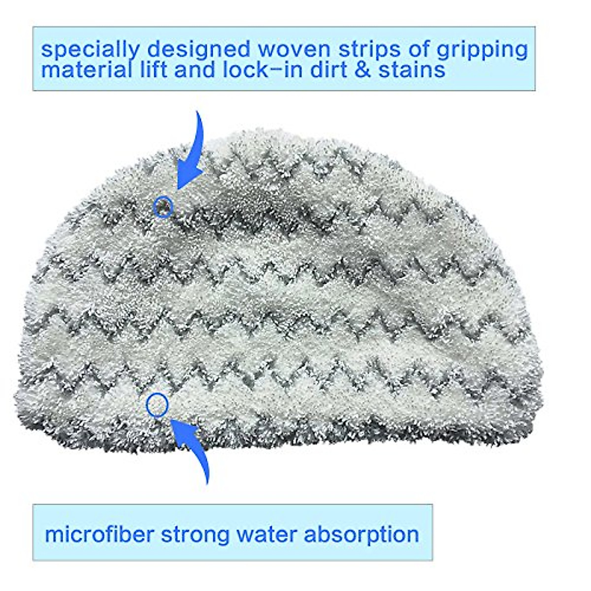 10PK Amyehouse Replacement Pads Compatible with Bissell Powerfresh Steam Mop 1940 1440 1806 1544 2075 2685 Series 19401 19404 19409 1940A 1940F 1940N 1940T 1940Q 1940W B0006 15441 15443 2181 2814
