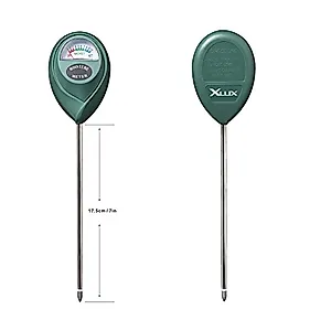 XLUX Soil Moisture Meter, Plant Water Monitor, Soil Hygrometer Sensor for Gardening, Farming, Indoor and Outdoor Plants, No Batteries Required