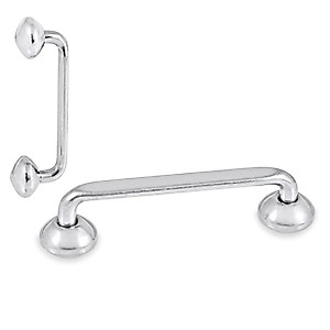 PiercingPoint G23 Grade Titanium 14G (1.6MM) 14MM Length Surface Piercing Bar with Rugby Ball