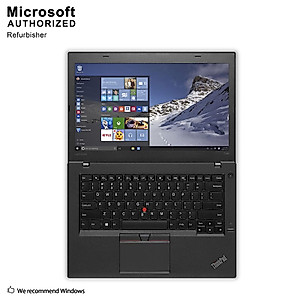 Lenovo ThinkPad T460 14 Inch Business Notebooks, Intel Core i5 6300U up to 3.0GHz, 12G DDR3L, 500G, WiFi, mDP, HDMI, Windows 10 64 Bit-Multi-Language Supports English/Spanish/French(Renewed)