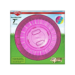 Kaytee 7" Dazzle Run-About Exercise Ball For Pet Hamsters & Gerbils