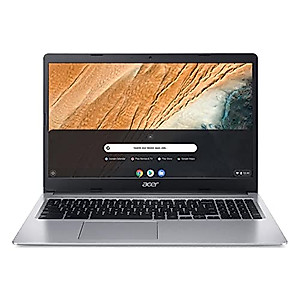 acer 2022 Chromebook Laptop 15.6” HD Display Intel Celeron N4000 Processor(Up to 2.6GHz) 4GB RAM 32GB eMMC + 64GB Card, Protective Sleeve, HD Webcam, WiFi, 12+ Hours Battery, Chrome OS | TGCD Bundle