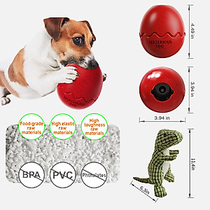 Hihope Dog Toys for Aggressive Chewers Large Dogs 2Pack,Puppy Chew Toys,Natural Rubber Indestructible Dog Toys,Treat Dispensing Dog Toy - Stuffable Dog Toy for Chewing & Playing