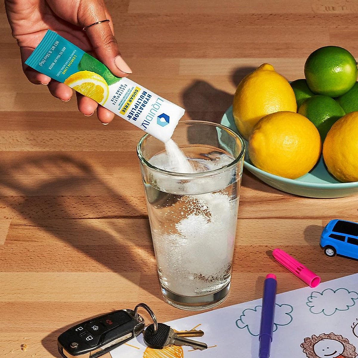 Liquid IV Hydration Multiplier Assorted Variety Pack - Electrolyte Drink Mix, Easy Open Single-Serving Powder Packets (9 Sticks)