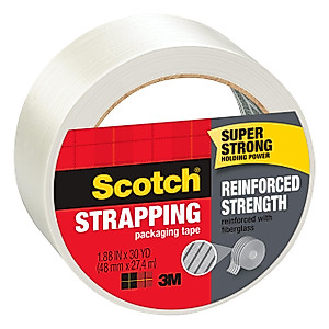 Scotch Reinforced Strength Shipping Strapping Tape, 1.88"x 30 yd., 1 Roll/Pack (8950-30)