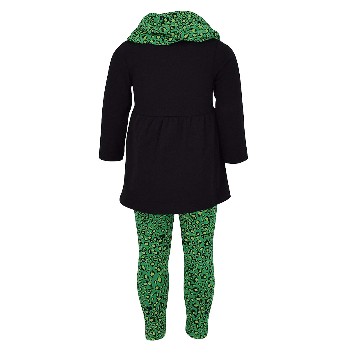 Unique Baby Toddler Big Girls St Patricks Day Speckled Clovers Outfit Shirt Pant Kids Legging Set Dress (7/XXL, Green)