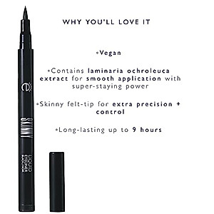 Eyeko Skinny Liquid Eyeliner, Black, 0.06 Fl Oz (Pack of 1)