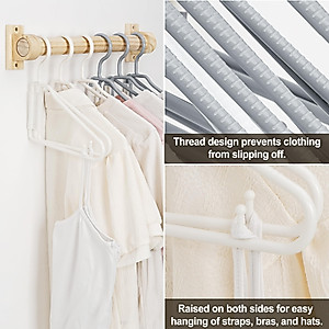 Decanjoins 12pcs Travel Hangers -Portable Folding Clothes Hangers Coat Hangers Travel Accessories Foldable Clothes Drying Rack for Travel Dorms Housing(White)