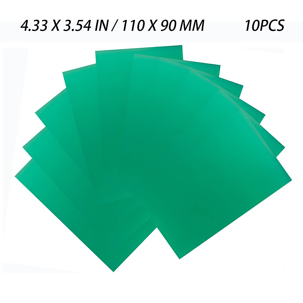 10 Pcs Welding Protective Lens Replacement Viewing Screen Transparent Cover Lens Cover for Welding Helmet（4.33 x 3.54 inch）