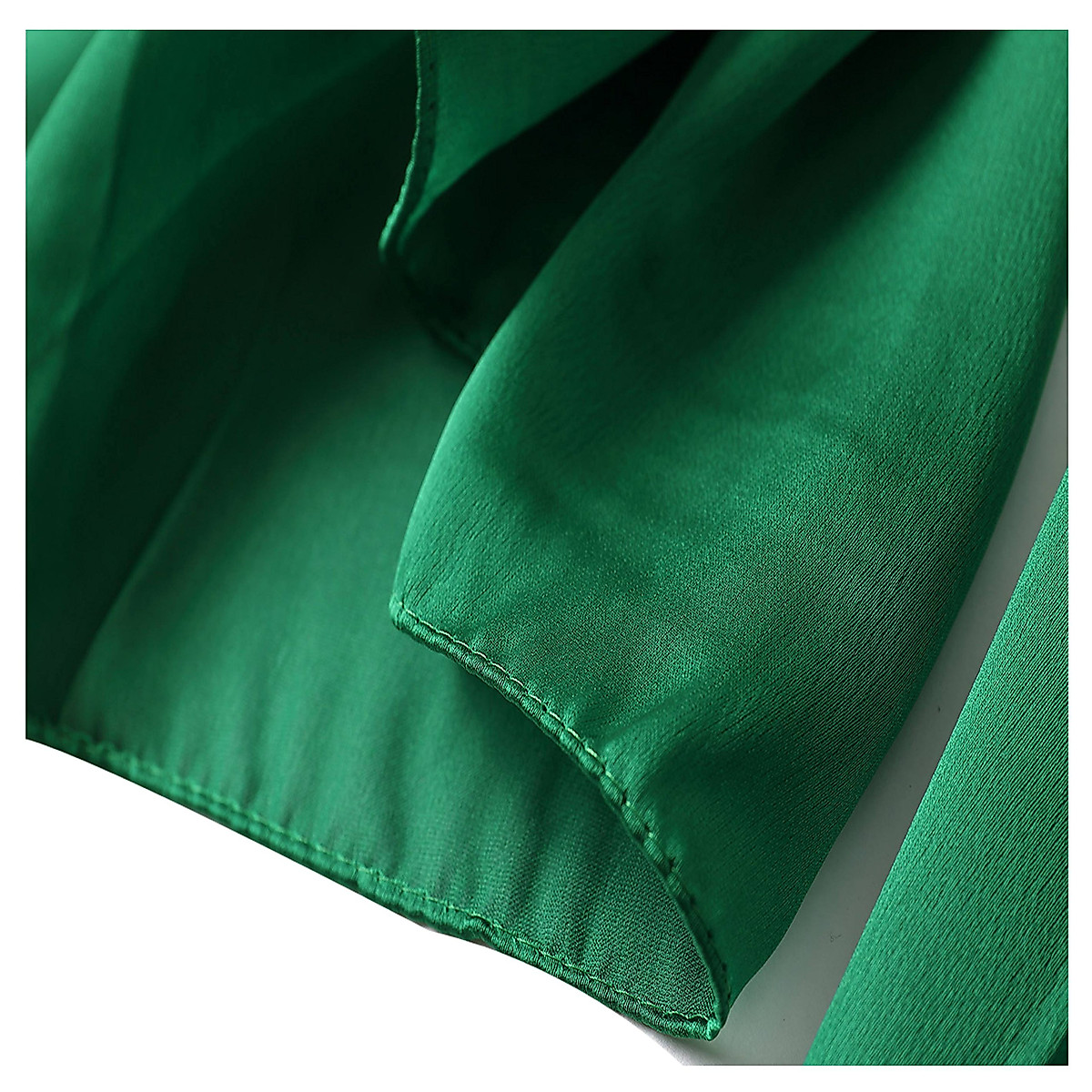 Bellonesc Silk Scarf 100% silk Long Lightweight Sunscreen Shawls for Women (fresh green)