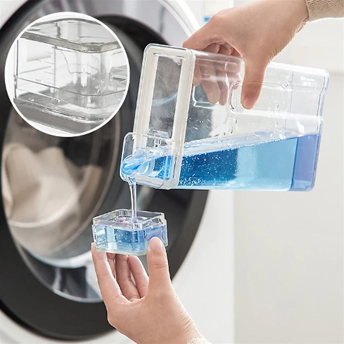 Food Storage Container 3PCS Cereal Container Airtight Keep Dry Pouring Storage Sealed Box 1230ml Laundry Detergent Sub Bottle Bathroom Laundry Powder Container Cereal Dispensers