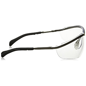 MCR Crews KD210 Klondike Safety Glasses, Silver Metal Frame, Clear Lens