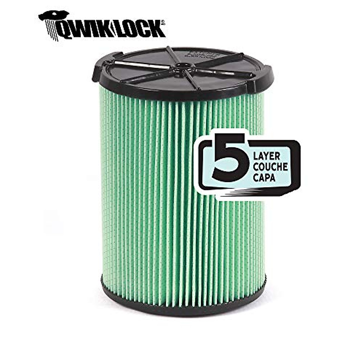 WORKSHOP Wet/Dry Vacs Vacuum Filters WS23200F HEPA Media Filter For Shop Vacuum Cleaner (Single HEPA Media Filter For Wet/Dry Vacuum Cleaner) Fits WORKSHOP 5-Gallon to 16-Gallon Shop Vacuum Cleaners