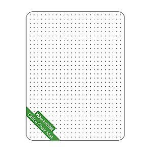 100pointONE Office Chair Mat for Carpets - 60'' x 46'' 0.09'' Thick Transparent Floor Mats for Flat Low and No Pile Carpeted Floors, with Grippers (60'' X 46'' Rectangle)