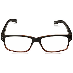 Foster Grant mens Thomson Glasses Reading Glasses, Brown/Transparent, 59 mm US