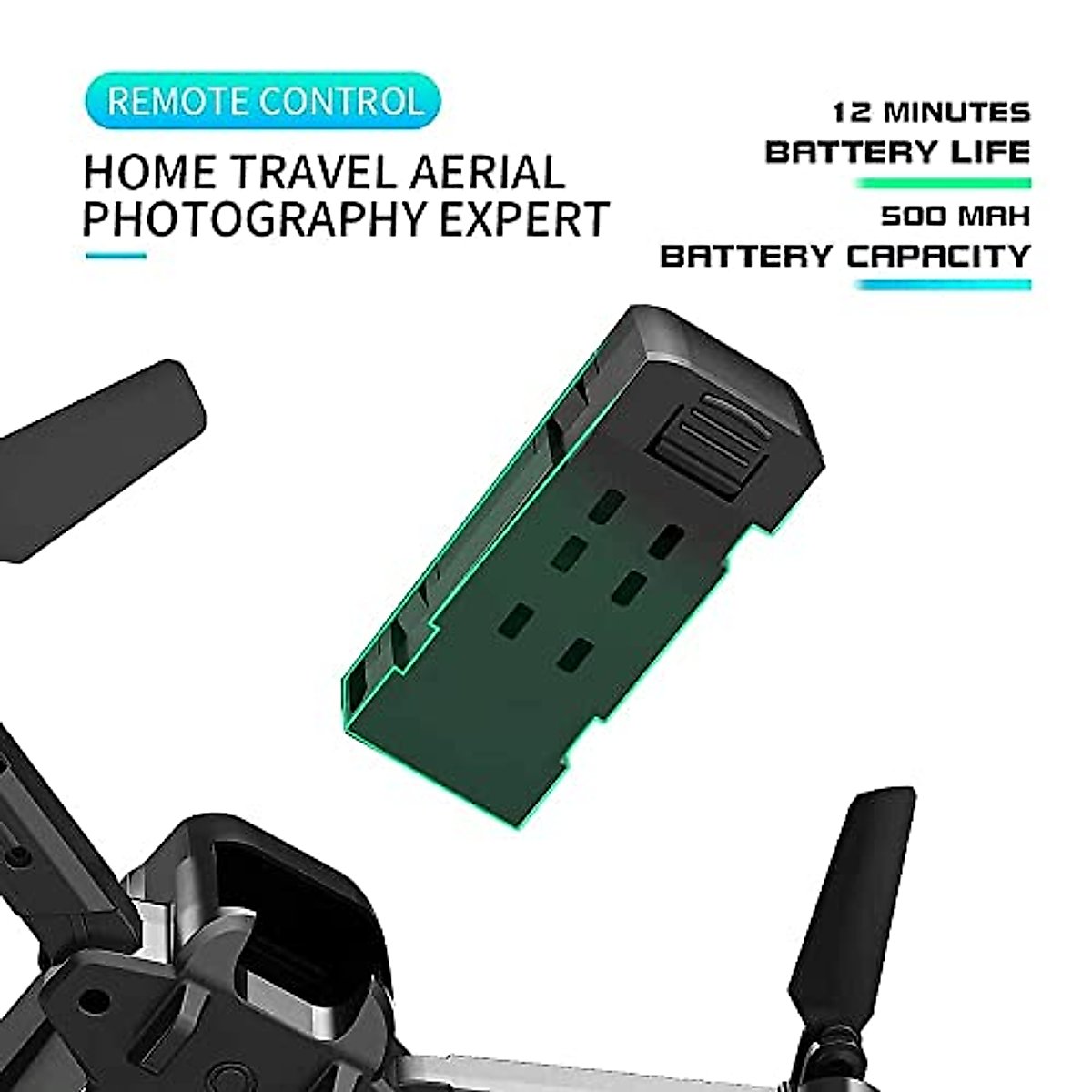 RKSTD Drone With HD Camera, Suitable For Adults, Beginners, Children, Foldable Remote Control Quadcopter, One-button Takeoff/landing, Headless Mode, Waypoint Flight, 360° Flip