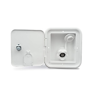 THETFORD RV Camper City Water Hatch with Plastic Check Valve Polar White PN 94226