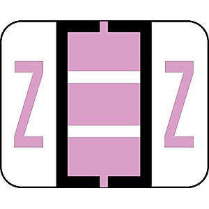 AMZfiling Alphabetic Color Code Labels, Compatible with Smead BCCR- Letter Z, Lavender (500/Roll)