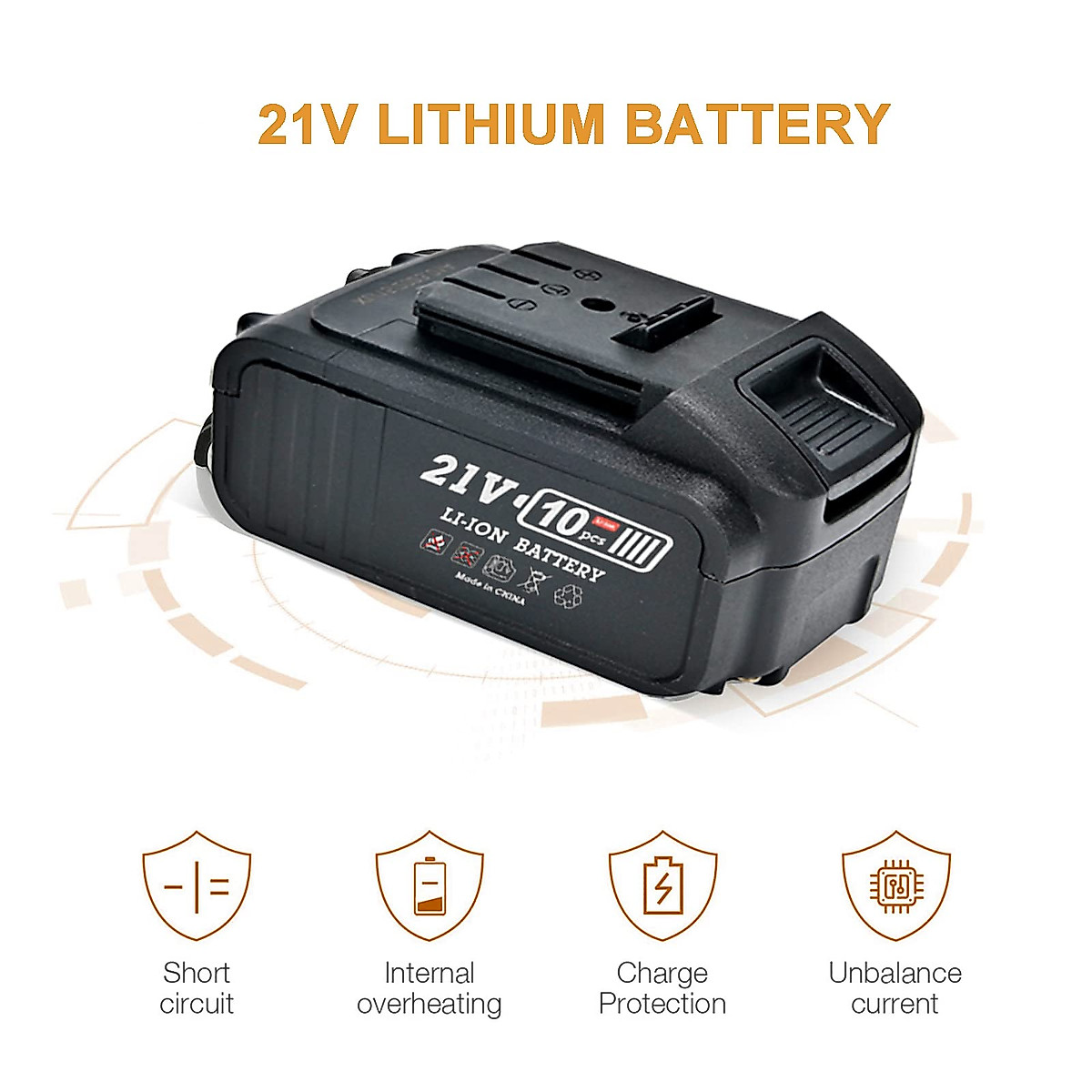 21V Cordless 3 in 1 Impact Wrench Electric Angle Grinder Rotary Hammer Drill 3Pcs Power Tool Combo Kits with 3.0ah Battery & Fast Charger,yellow