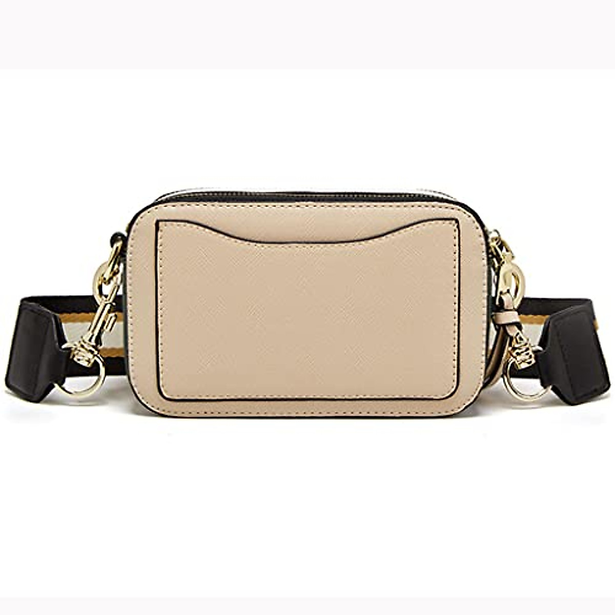 FjcCfrFw snapshot bag small thick strap crossbody bags for women trendy clutch or crossbody purses for women (Khaki)